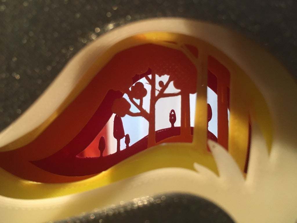 Free STL file Fox Art - Depth Silhouette 🦊・Object to download and to 3D ...