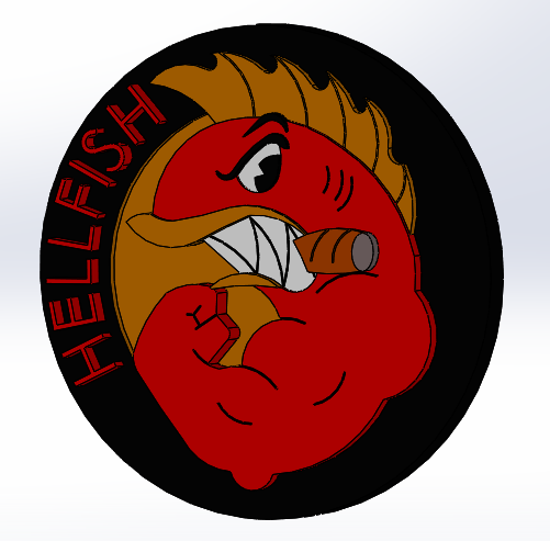Archivo STL Hellfish (The simpsons) llavero, key chain 🔑 ・Plan ...