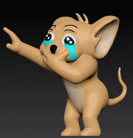 Archivo STL Jerry llorando en 3D 🎲・Idea de impresión 3D para descargar ...