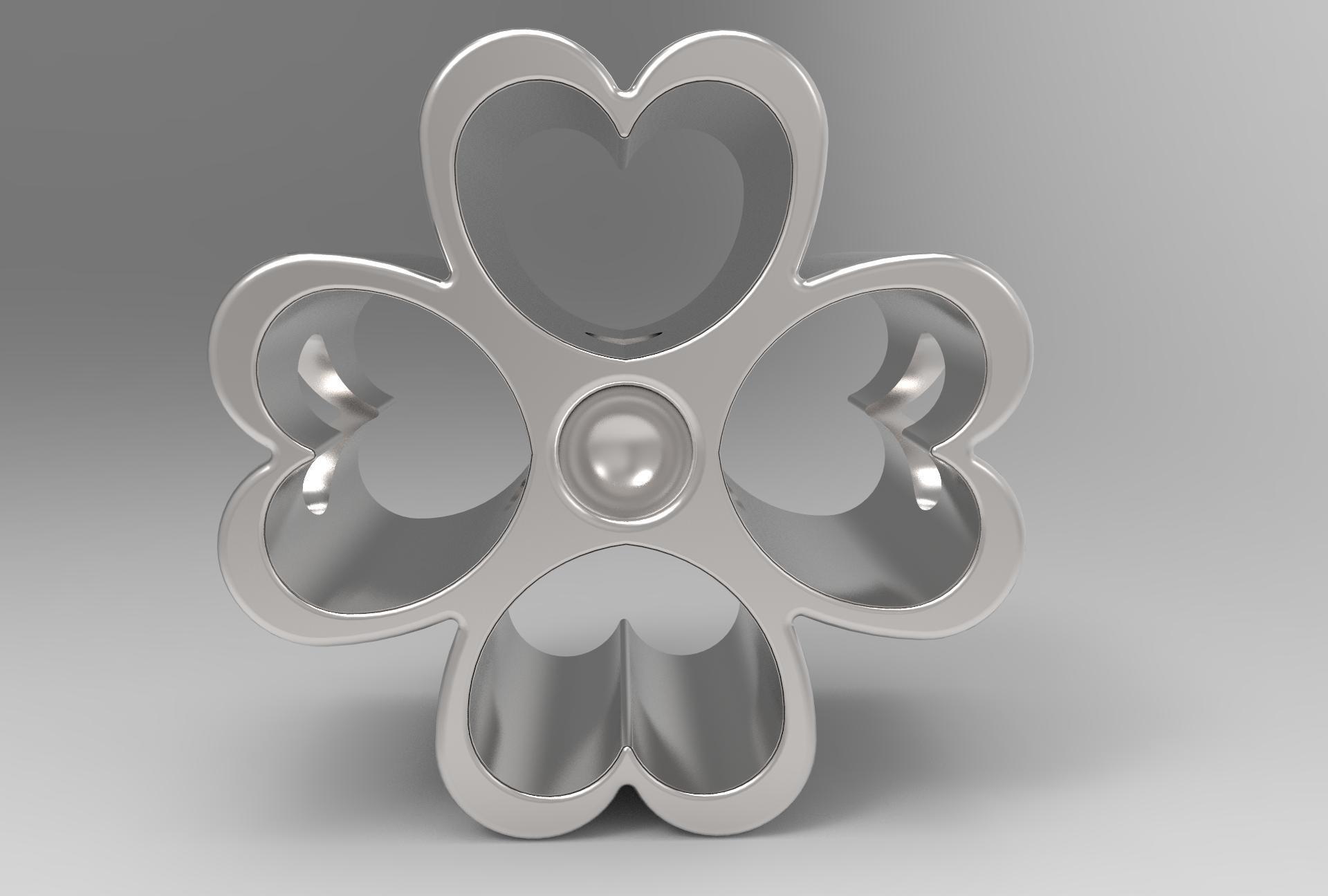 STL file clover charm ☘️ ・Template to download and 3D print・Cults