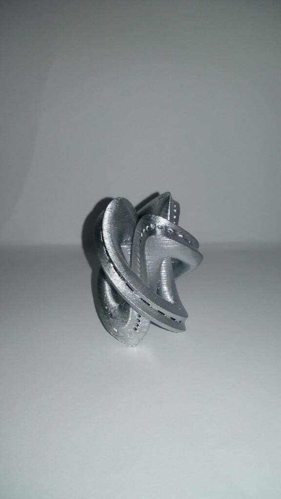 3D printed Torus Knot_oo3・Cults