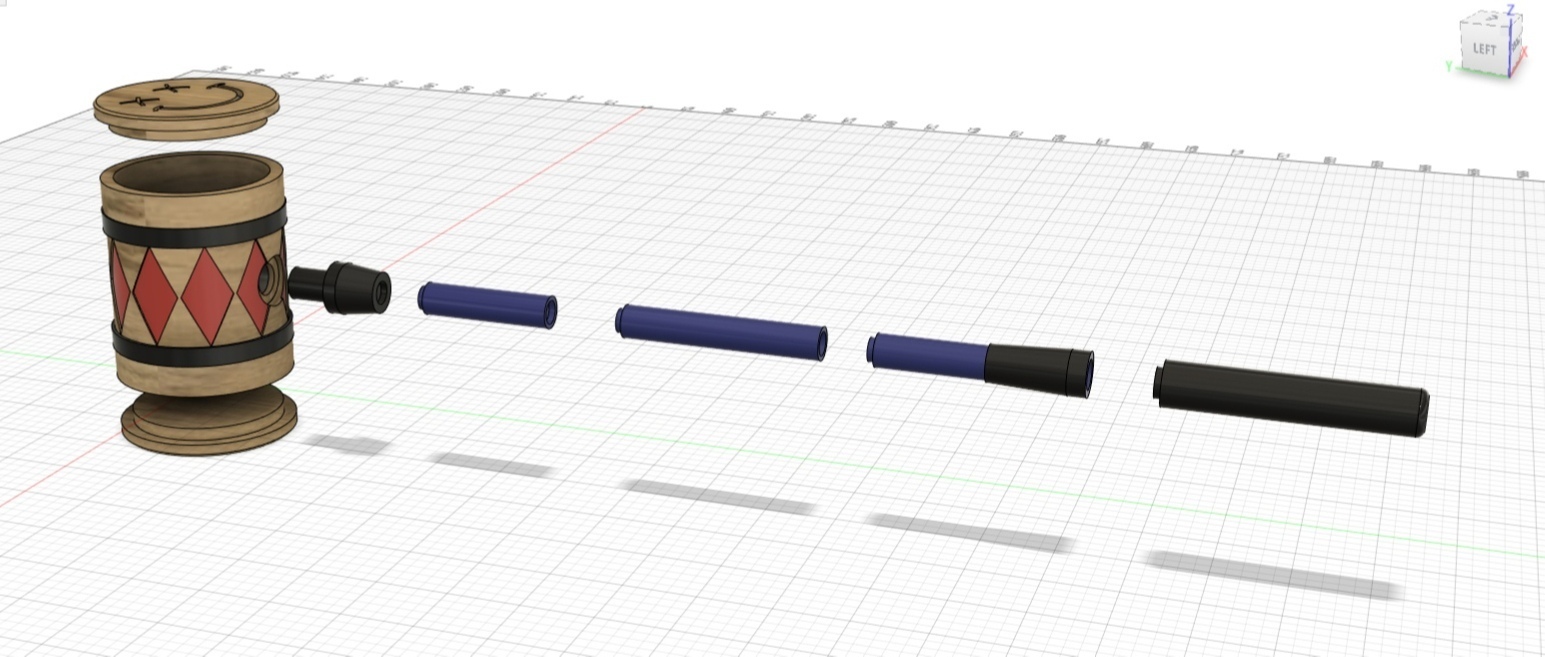 🏍️ birds of prey harley quinn cosplay hammer B.O.P.・ STL File for 3D ...