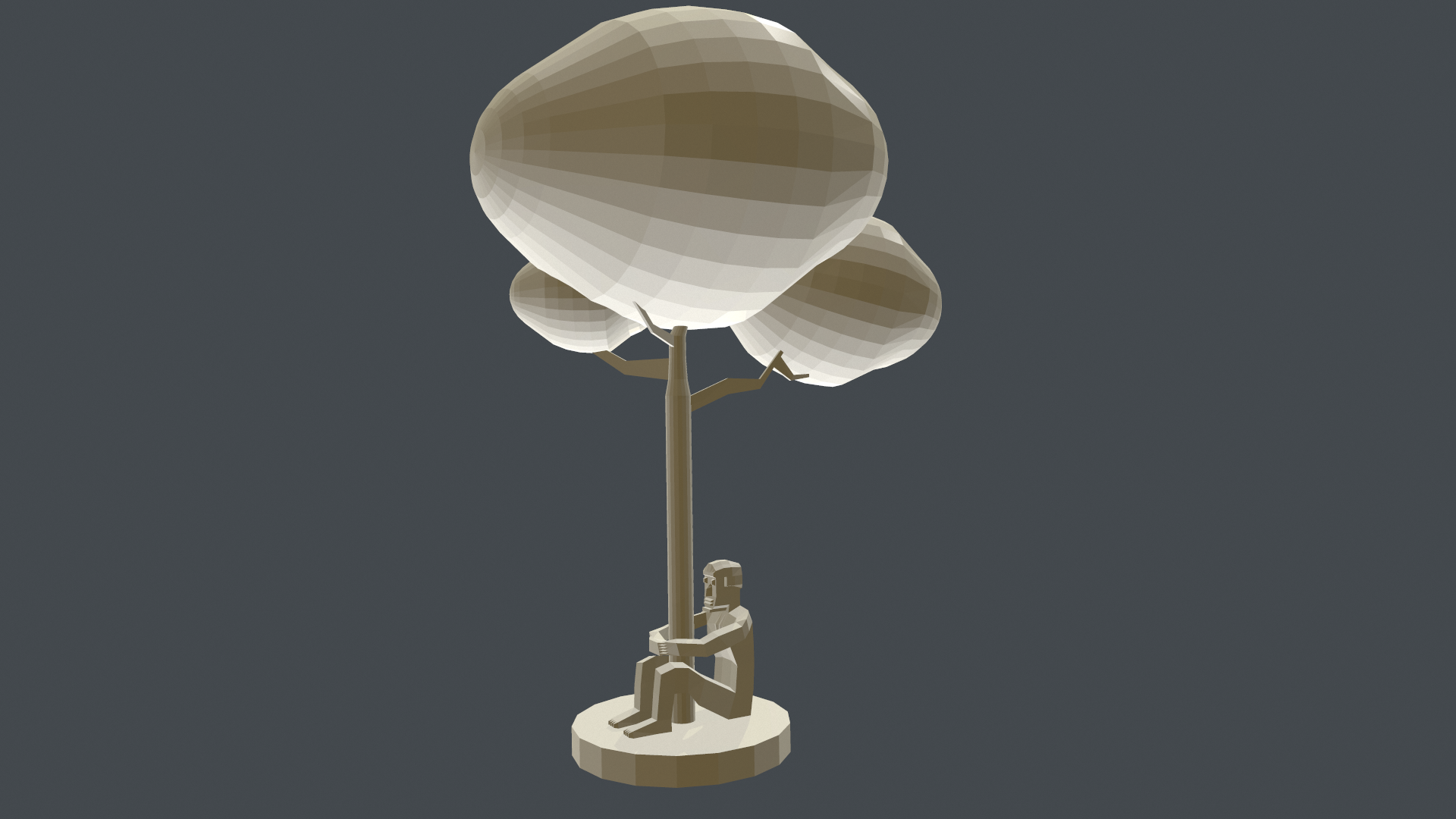3D file man guarding a tree 👨 ・3D printable model to download・Cults