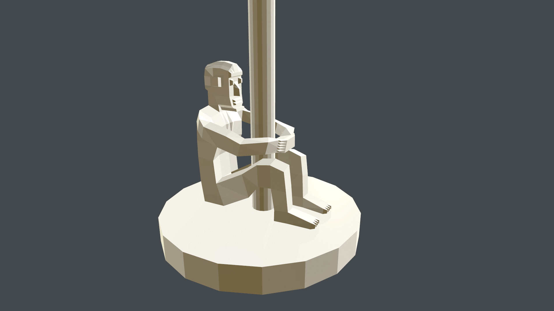 3D file man guarding a tree 👨 ・3D printable model to download・Cults