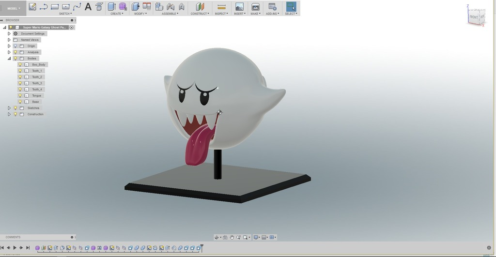 Free STL file Super Mario Galaxy "Boo" 🧞‍♂️ ・3D printer design to ...