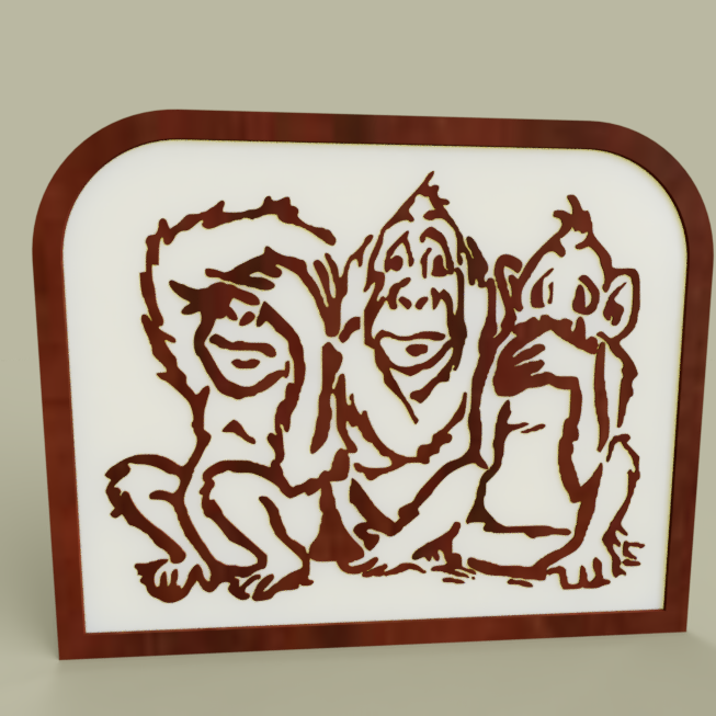 Free STL file tree monkeys 🌳 ・3D printing design to download・Cults