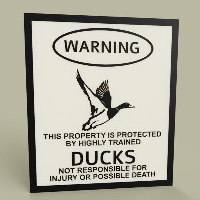 Free STL file LOL - Warning Ducks ⚠️ ・3D printing template to download ...