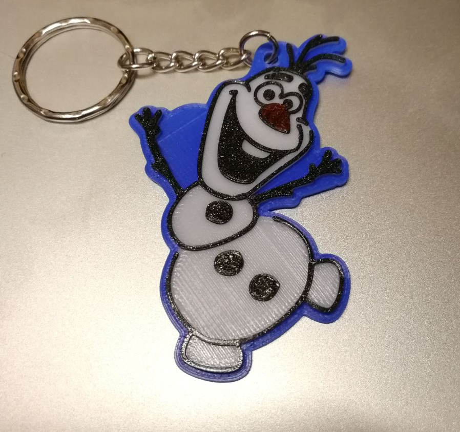 STL file Olaf keychain 🗝️・3D print design to download・Cults