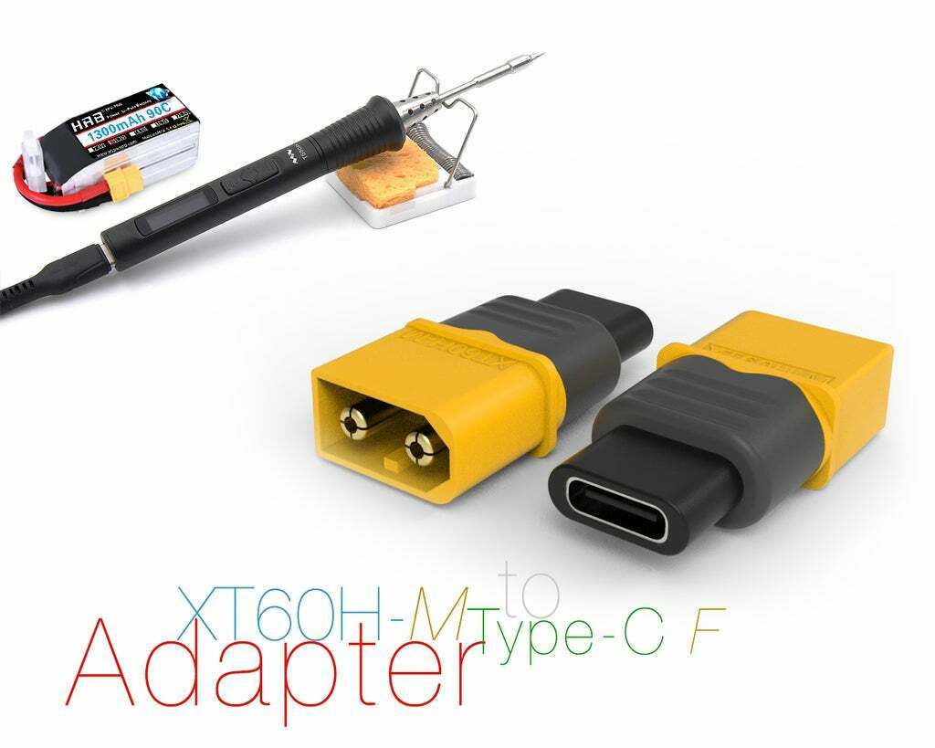 Free STL file Adapter XT60H-M to Type-C F 👽 ・3D printer design to download・Cults