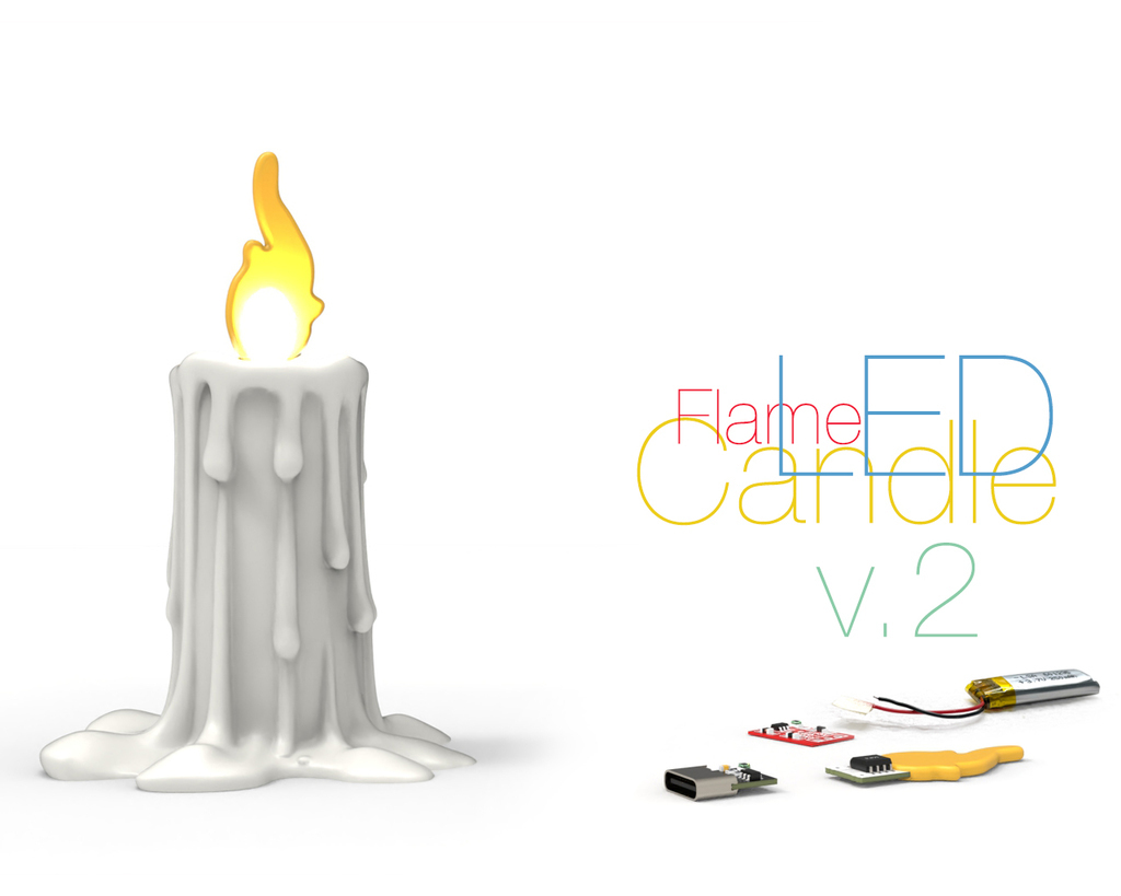 🕯️ LED Candle Flame v.2: Warmth and Coziness in Every Home・Free 3D File ...