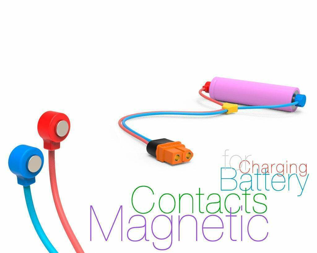 Free STL file Magnetic contacts for battery charging 🧲 ・3D printing ...