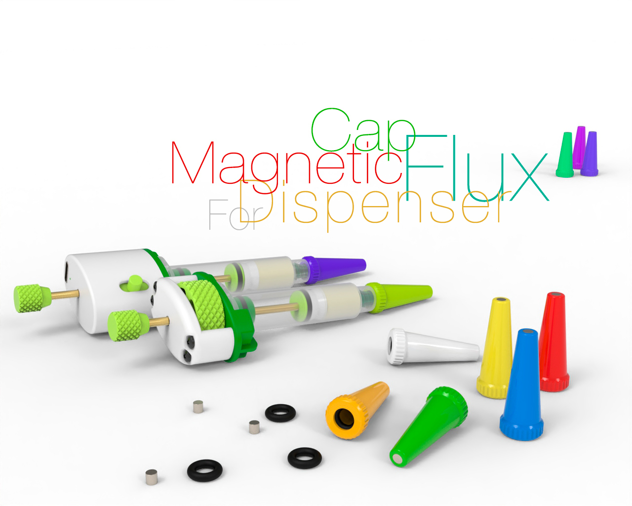 🧲 Flux Dispenser Magnetic Cap・Free STL File for ・Cults