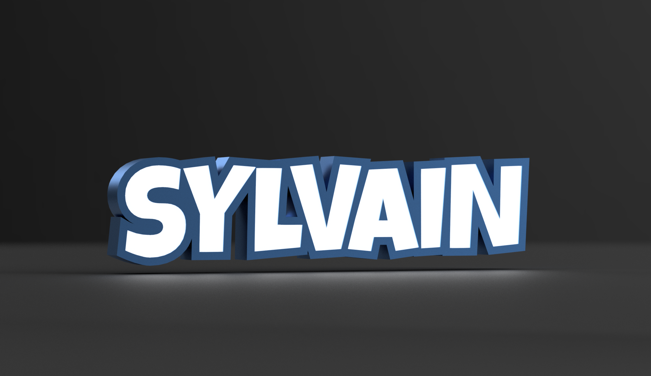 STL file Luminous First Name Sylvain 🔦 ・3D printer model to download・Cults