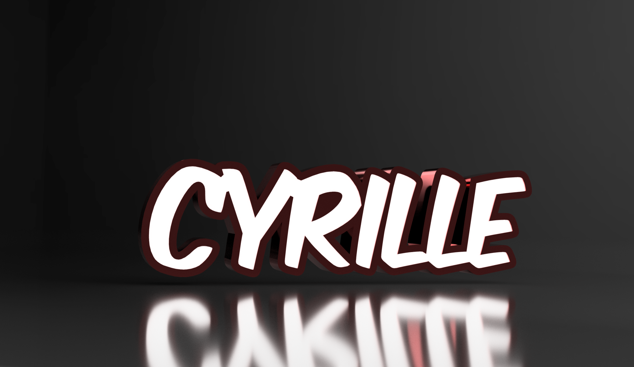 STL file Luminous Name Cyrille 🔦 ・3D printing model to download・Cults