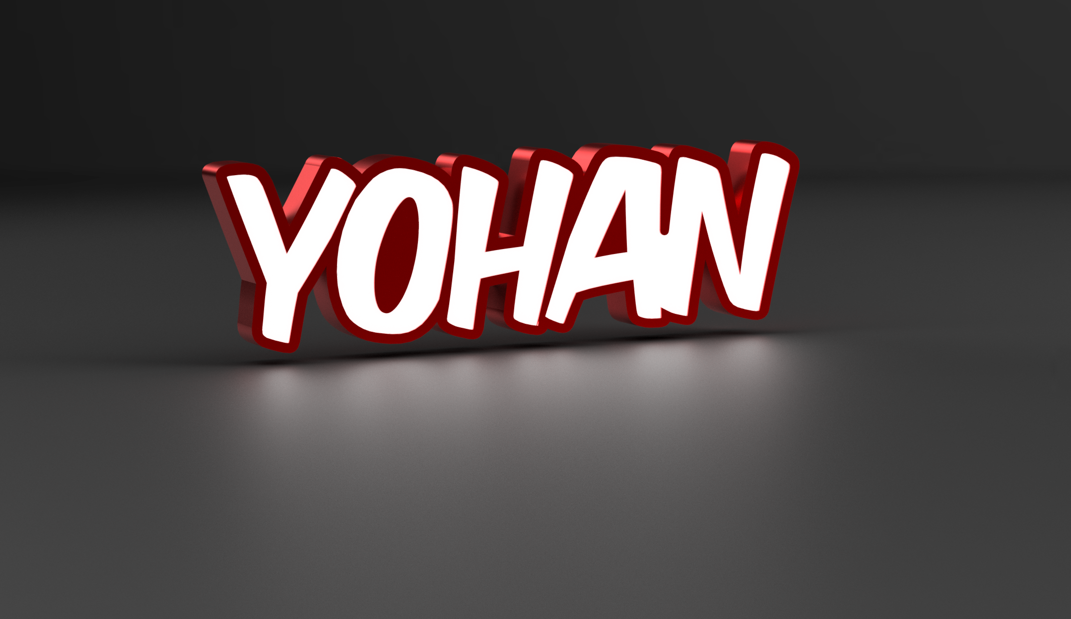 Файл STL Luminous Name Yohan 🔦 ・3D-печатная модель для загрузки・Cults