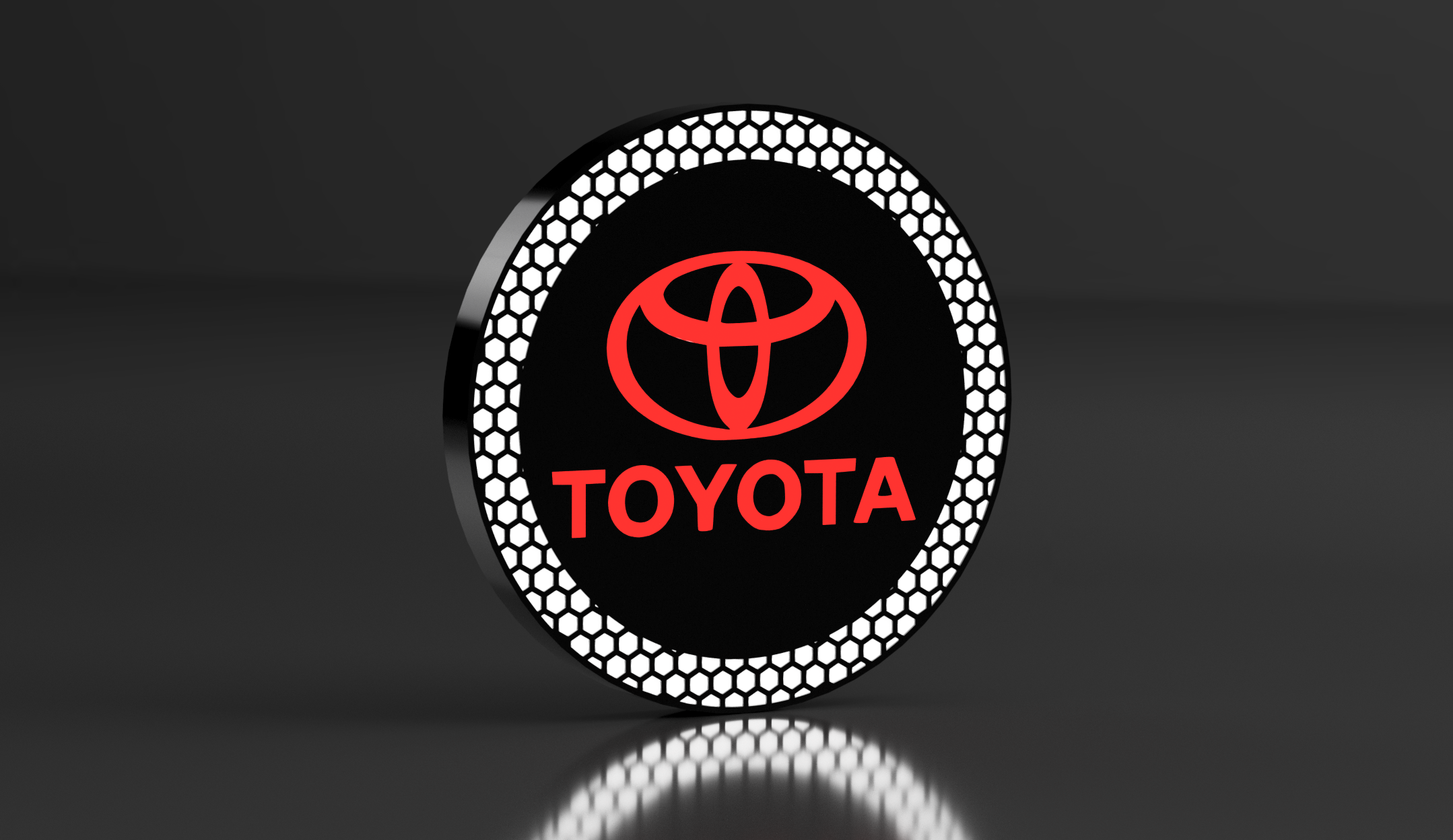 STL file LED LAMP - TOYOTA 🔦・Model to download and 3D print・Cults