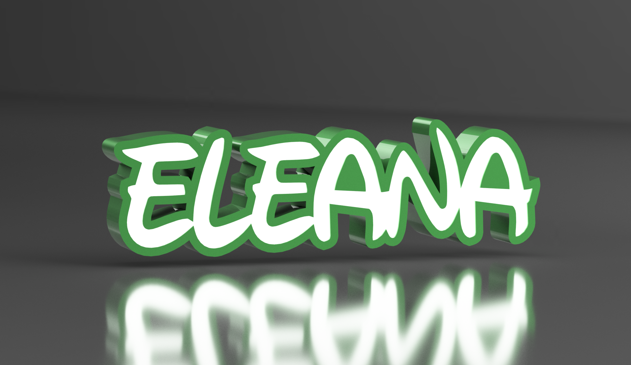 STL file Luminous Name Eleana 🔦 ・3D printer model to download・Cults