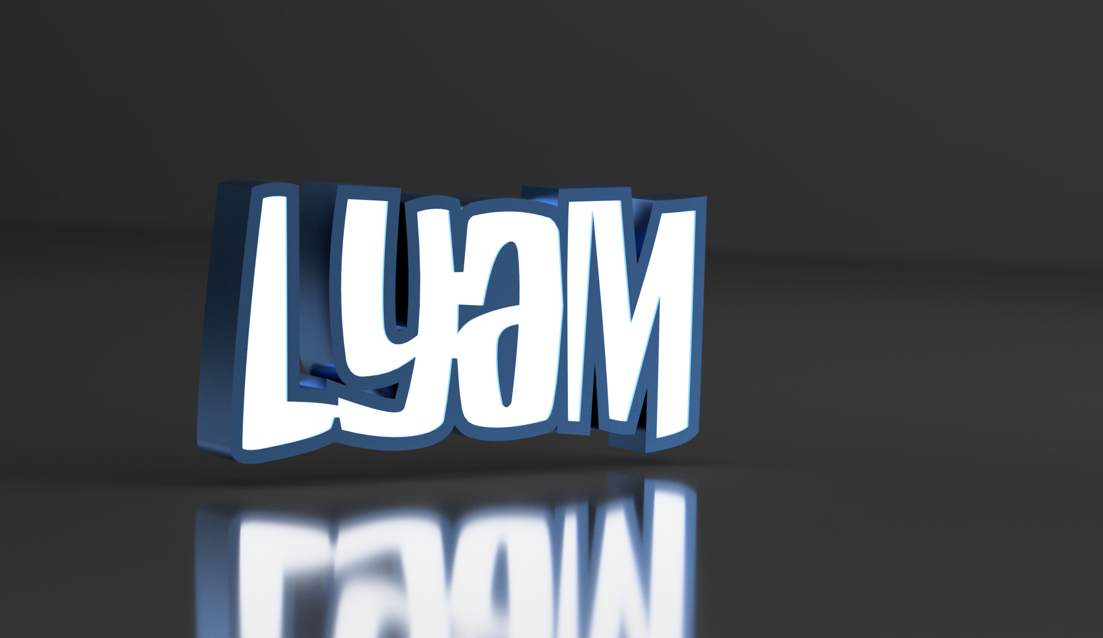 STL file Luminous Name Lyam 🔦 ・Model to download and 3D print・Cults