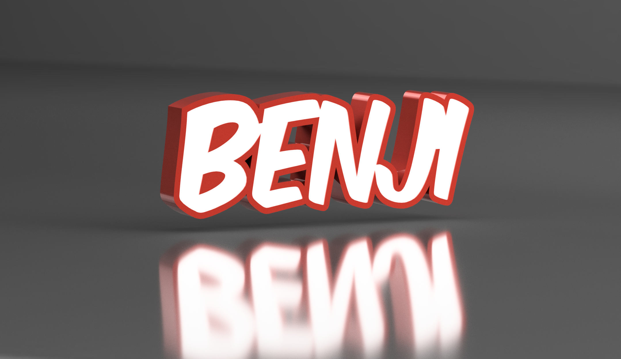 STL file Luminous Name Benji 🔦 ・3D printer design to download・Cults