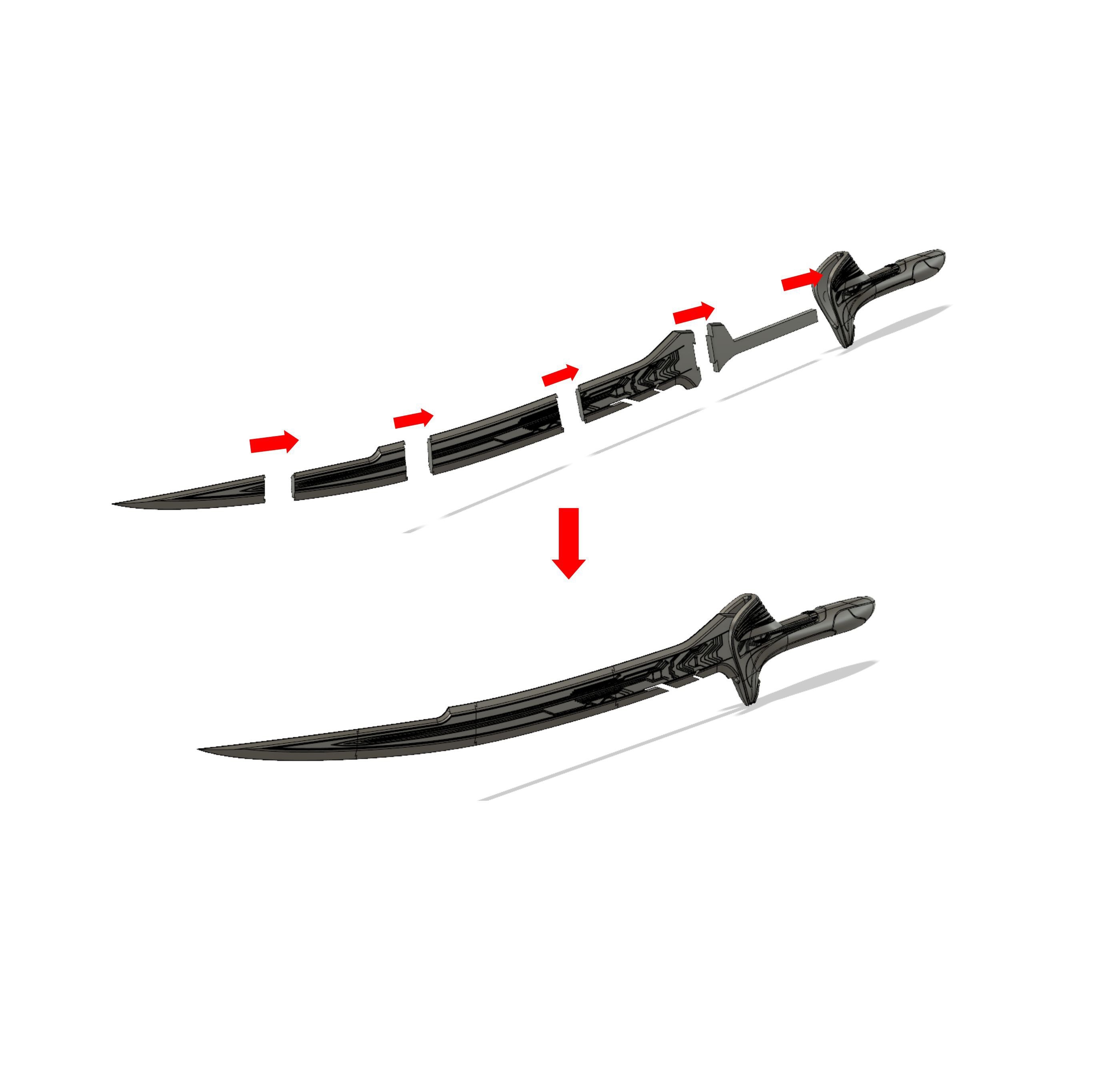 🗡️ Sword of Alita Battle Angel movie・ 3D File for ・Cults