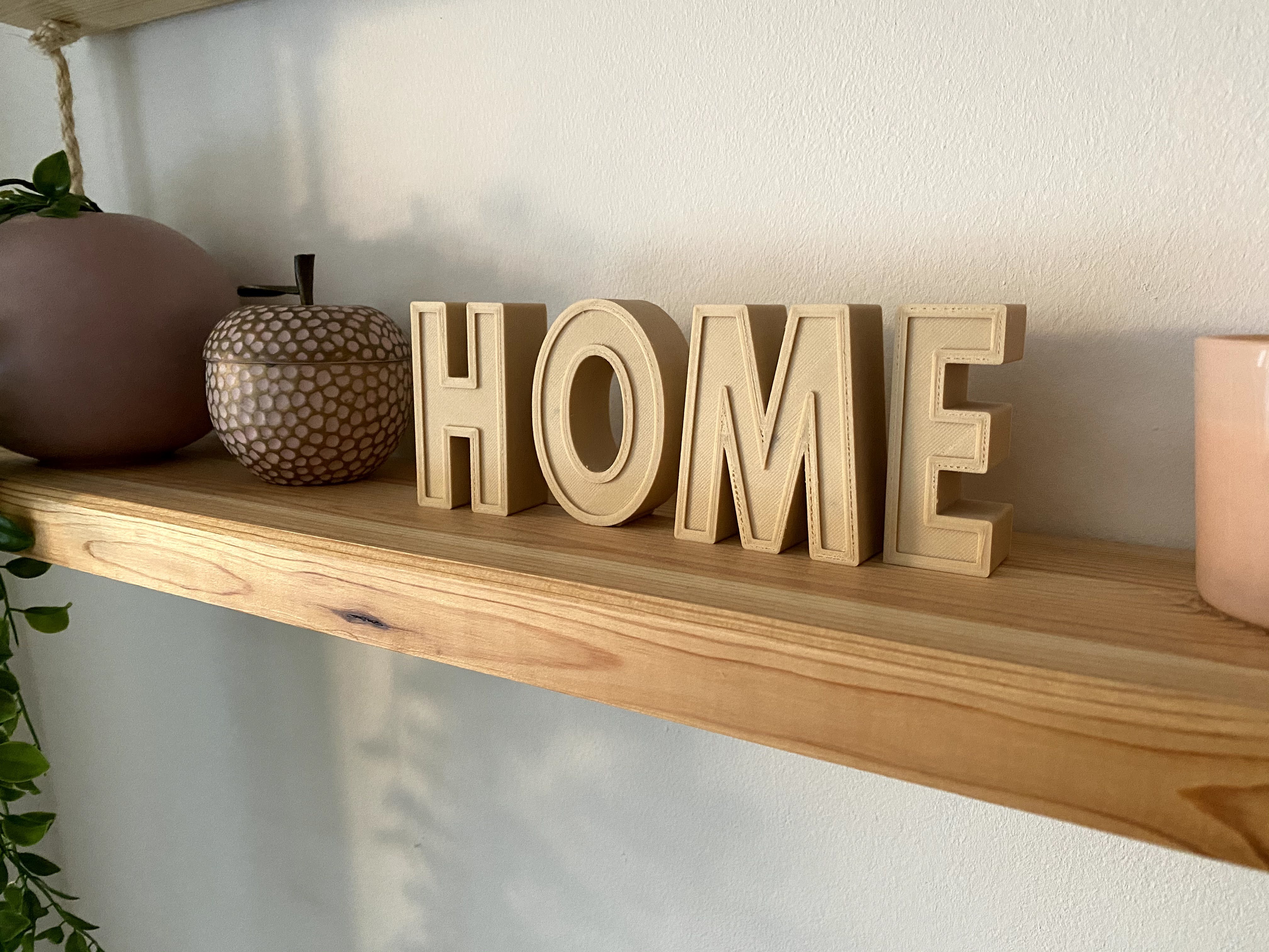 STL file letters HOME 🏠 ・3D print model to download・Cults