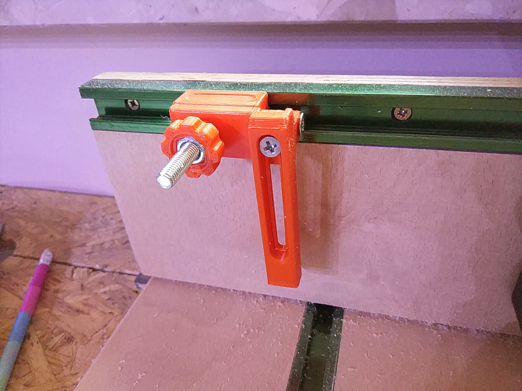 3D printable T-Track Flip Stop・Cults