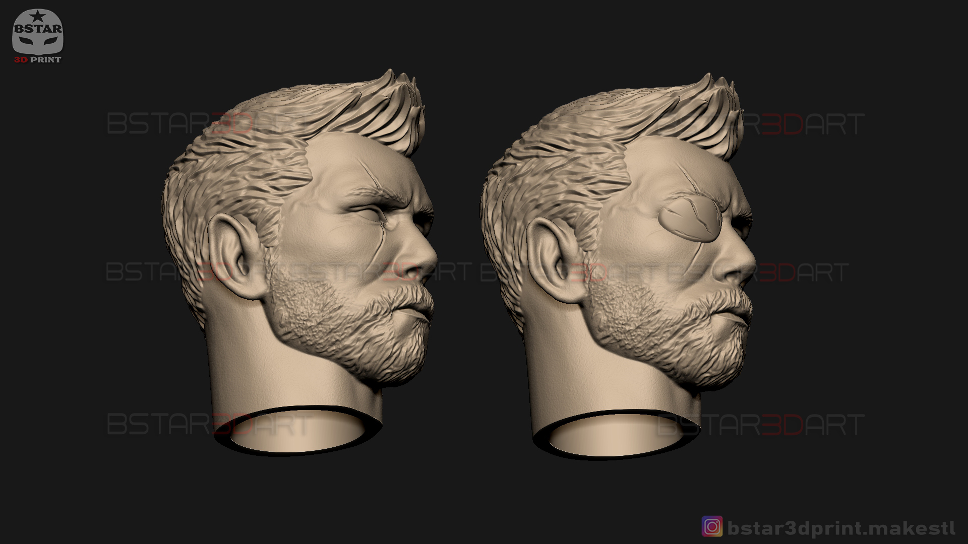 🦸 Thor Head - Chris Hemsworth - Avenger - Infinity War 3D print model ...