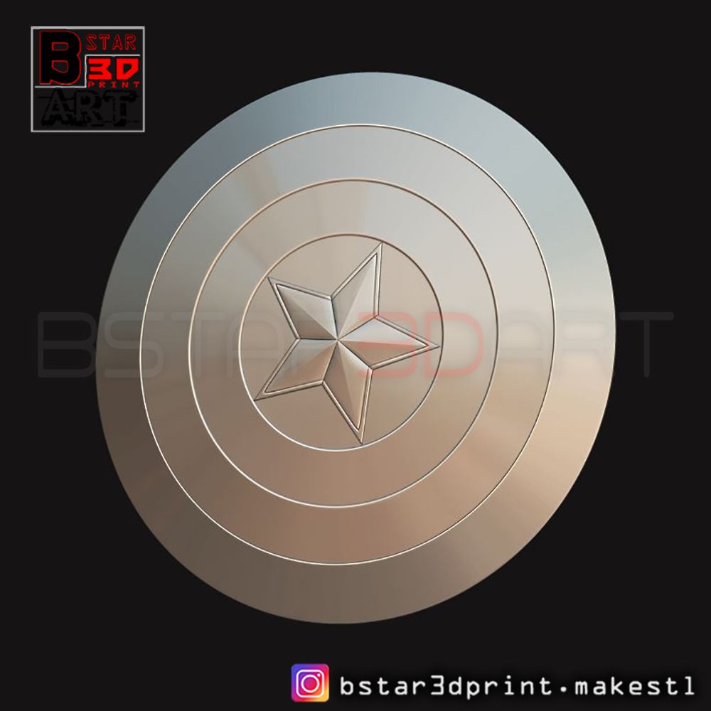 STL file The captain America Shield - Infinity War - Endgame - Marvel 🛡 ...