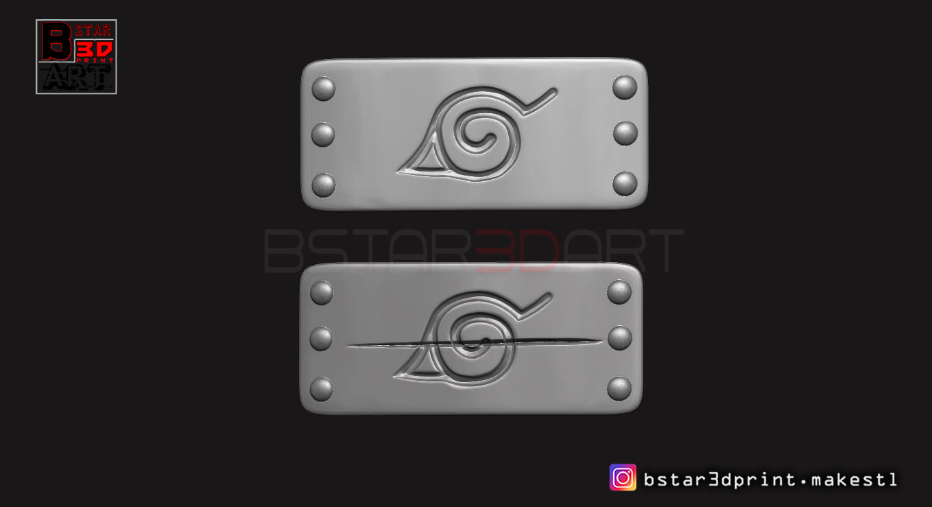 💬 Naruto Headband - Akatsuki Itachi Headband for Cosplay・ STL File for ...