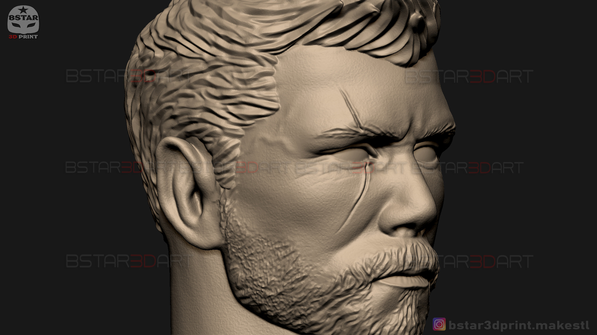 🦸 Thor Head - Chris Hemsworth - Avenger - Infinity War 3D print model ...