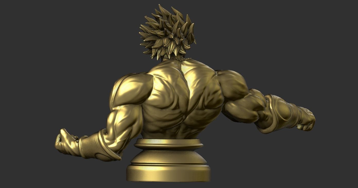 Fichier STL Buste Broly - Dragonball FighterZ 🎨 ・Objet pour imprimante ...