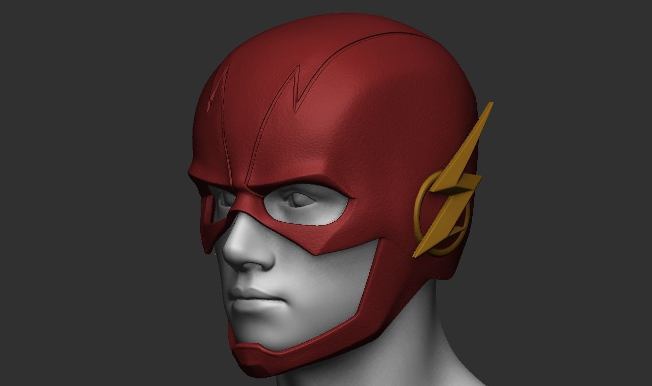 STL file Flash Helmet - Justice League 🪖・3D print design to download・Cults