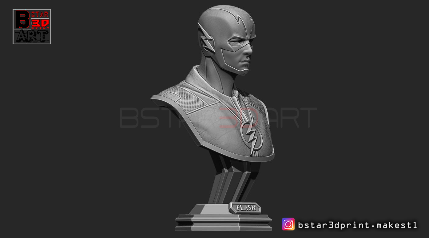 STL file The Flash Bust 👤 ・Design to download and 3D print・Cults