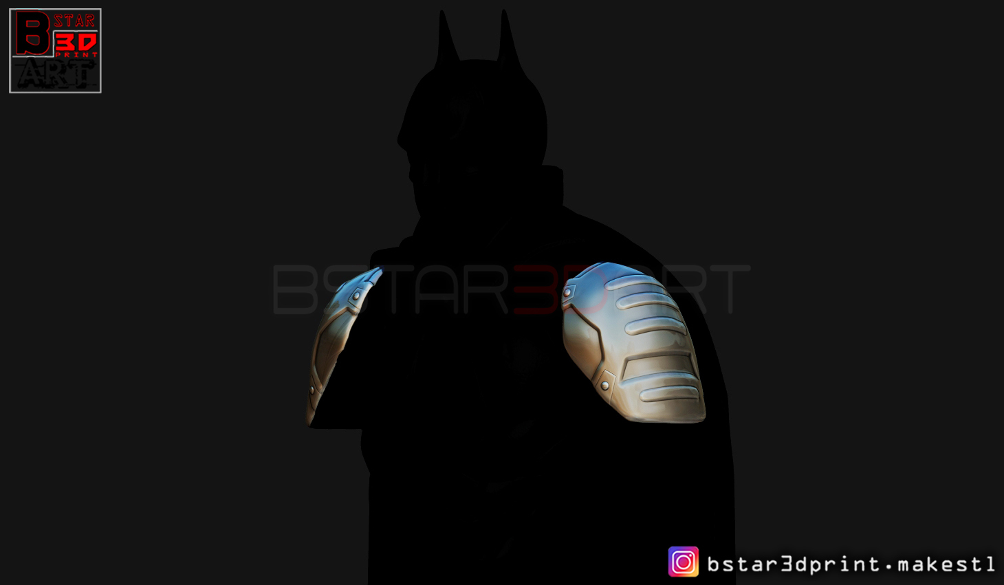 👾 Pauldron Armor -Batman Shoulder Armor 2021 - Robert pattinson・ STL ...