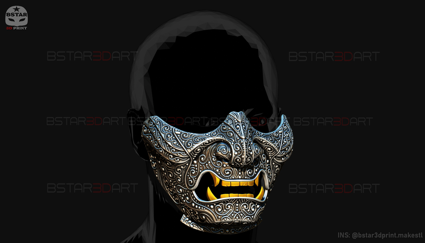 STL file Ghost Of Tsushima - Ghost Mask Carved - Samurai Cosplay Mask 👻 ...