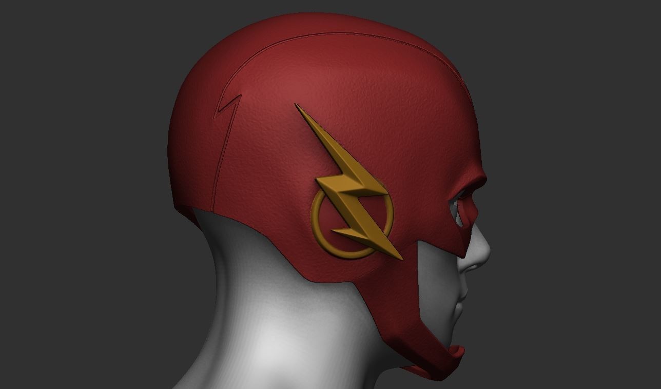 STL file Flash Helmet - Justice League 🪖・3D print design to download・Cults