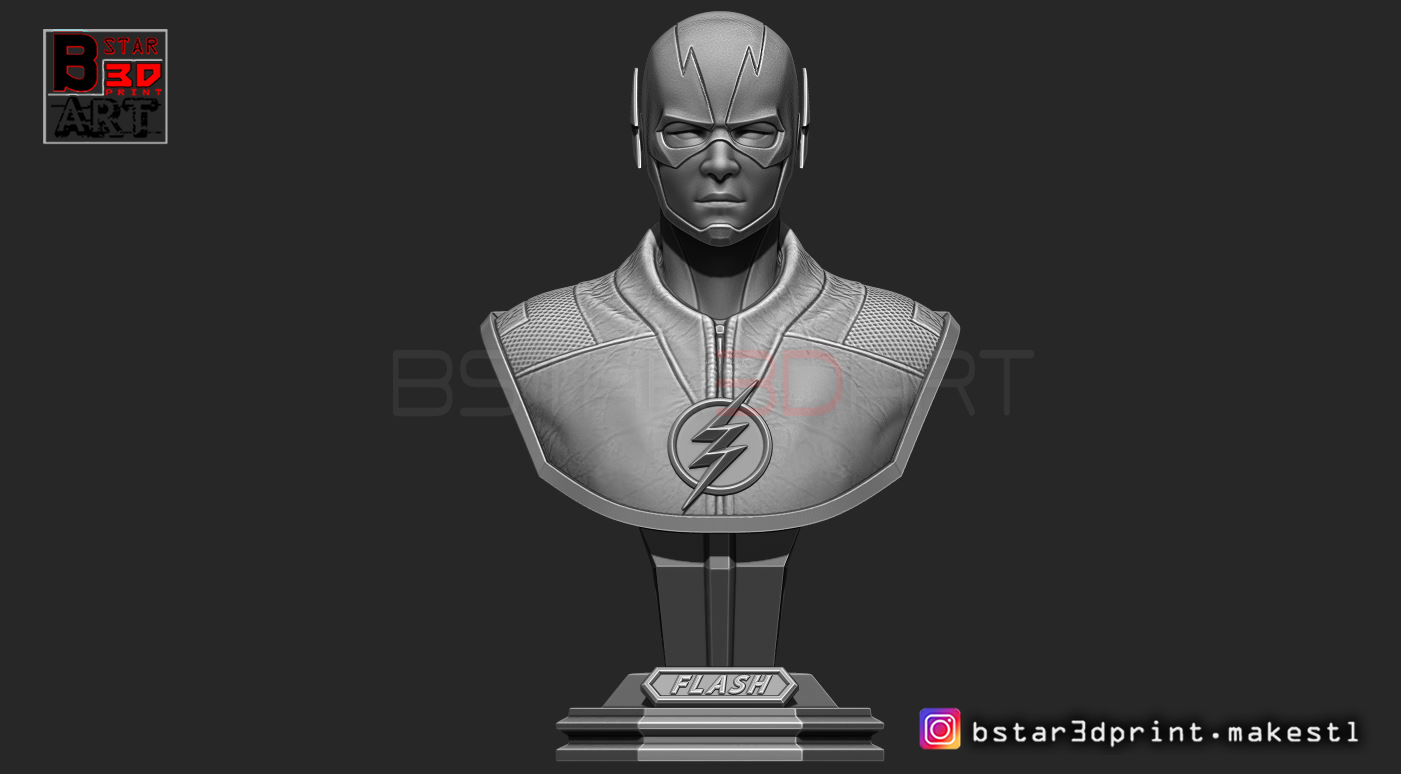 STL file The Flash Bust 👤 ・Design to download and 3D print・Cults