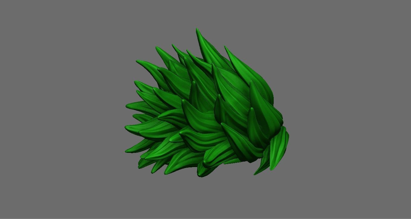 💇 Broly Hair - Dragon ball - For Cosplay・ STL File for ・Cults