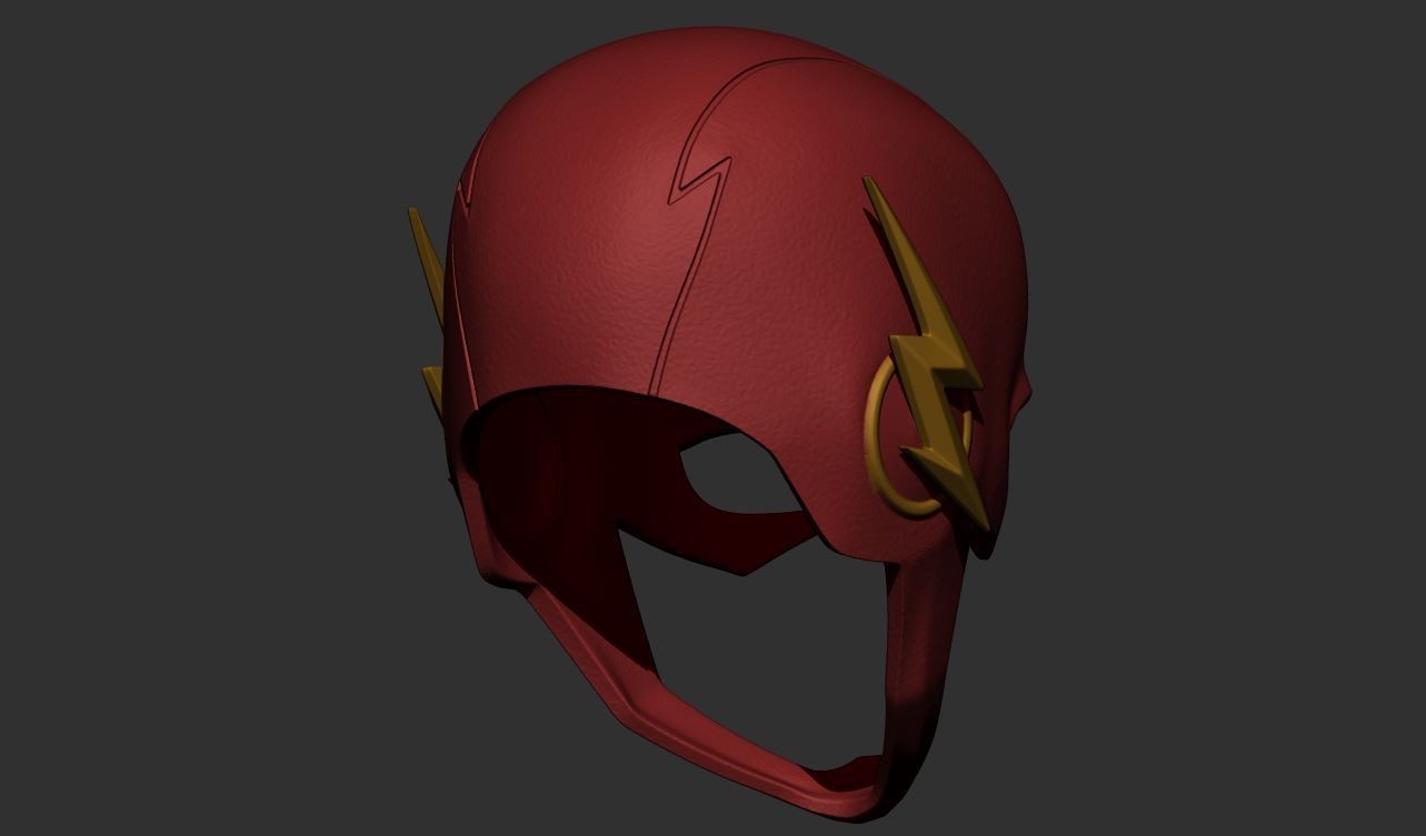 STL file Flash Helmet - Justice League 🪖・3D print design to download・Cults