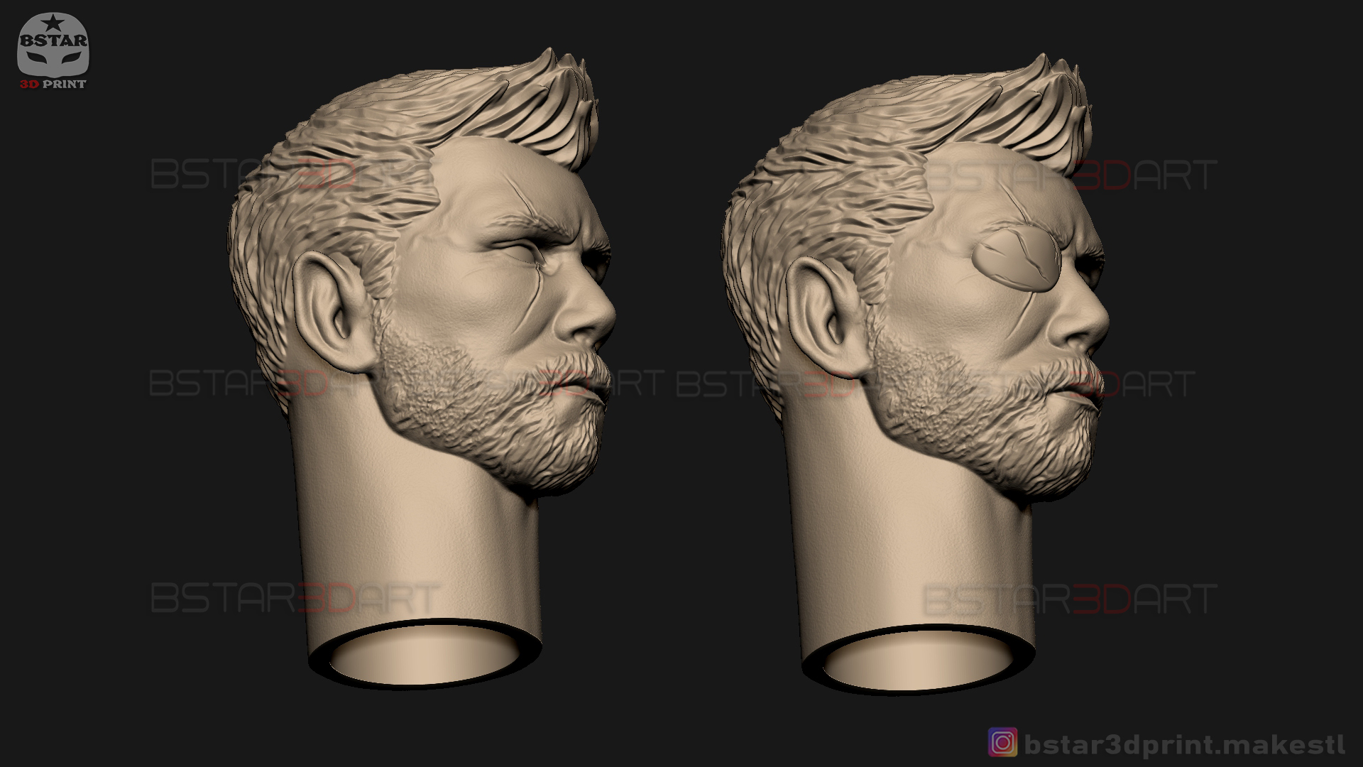 🦸 Thor Head - Chris Hemsworth - Avenger - Infinity War 3D print model ...