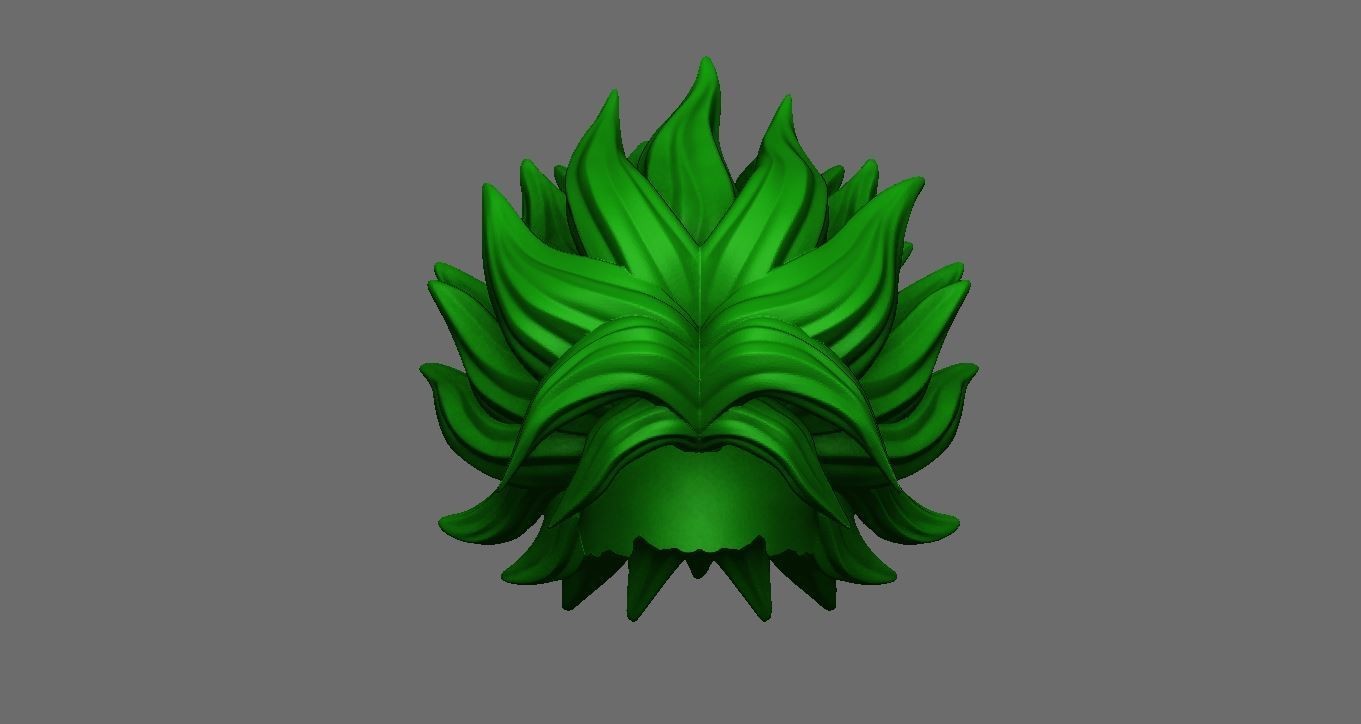 💇 Broly Hair - Dragon ball - For Cosplay・ STL File for ・Cults