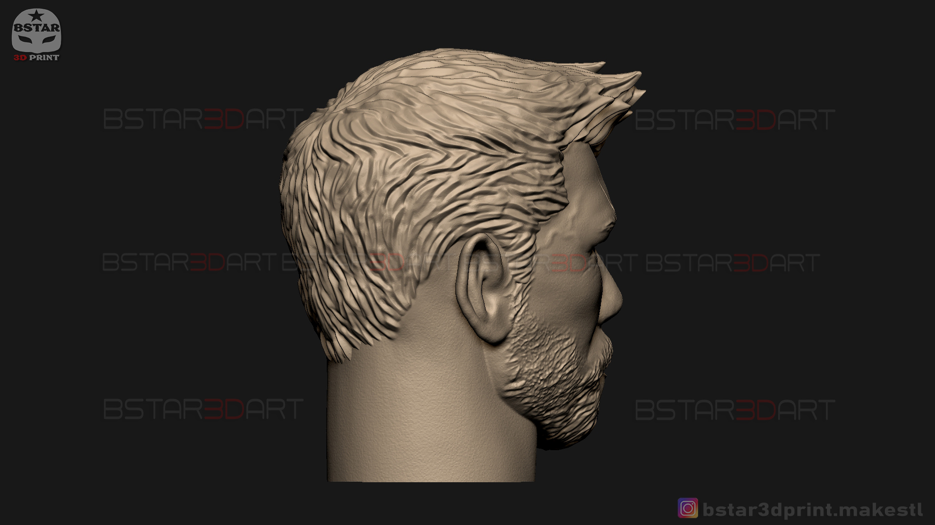 🦸 Thor Head - Chris Hemsworth - Avenger - Infinity War 3D print model ...