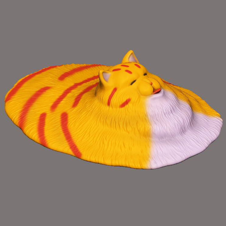 🐱 Funny Cat・Free STL File for ・Cults