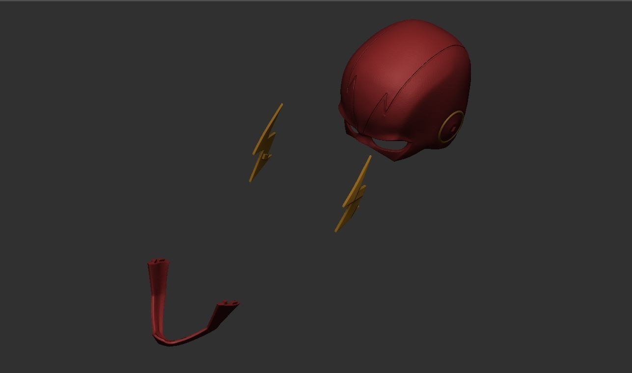 STL file Flash Helmet - Justice League 🪖・3D print design to download・Cults