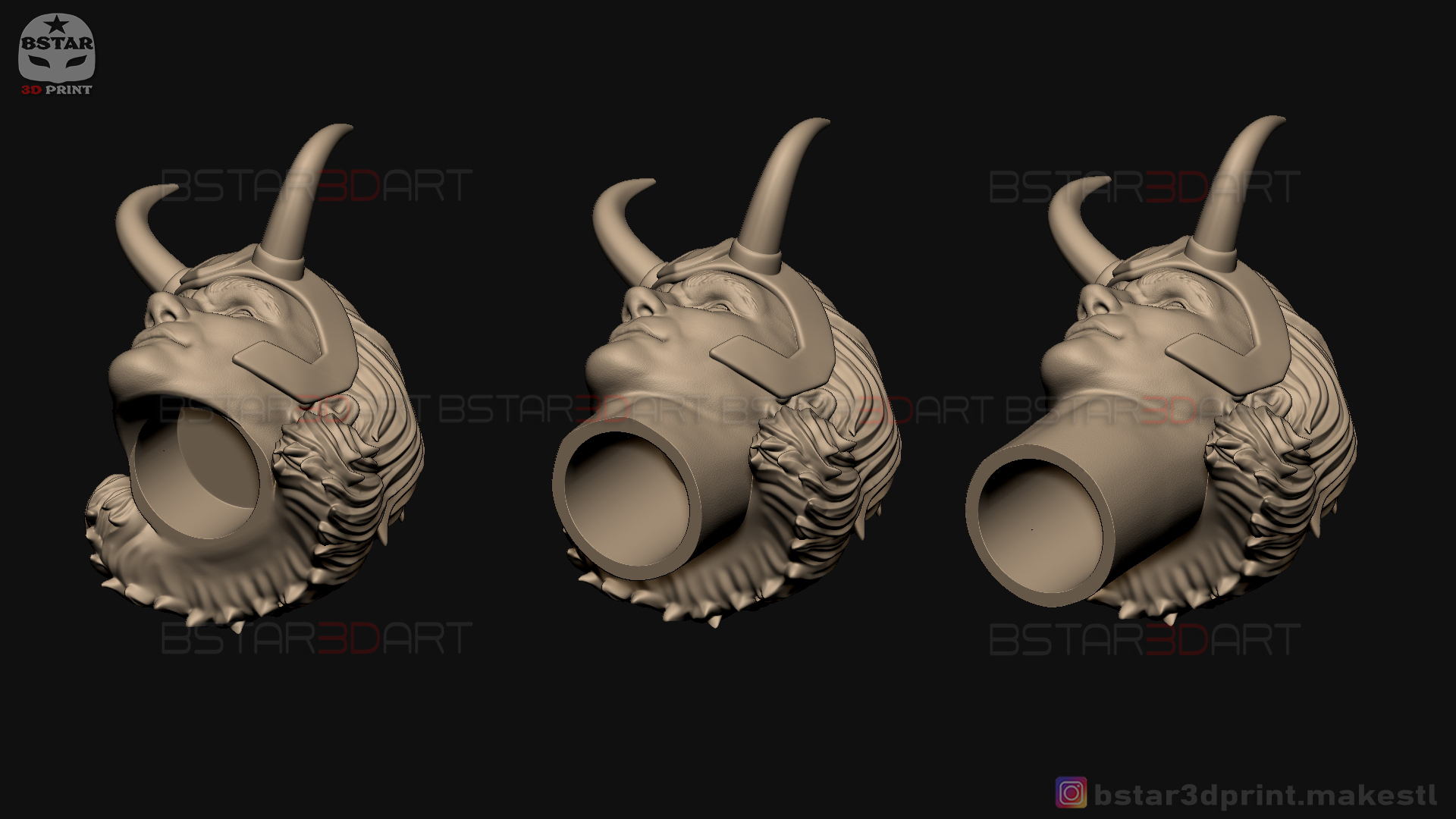 🎨 Loki Head - Tom Hiddleston - Loki TV series 2021 - High Quality 3D ...