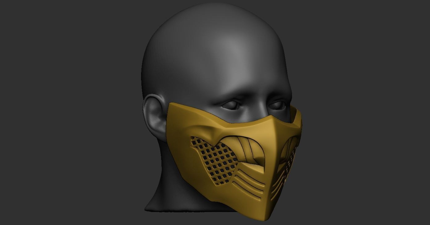STL file Mortal Kombat X - Scorpion's mask For Cosplay 🕹 ・3D printable ...