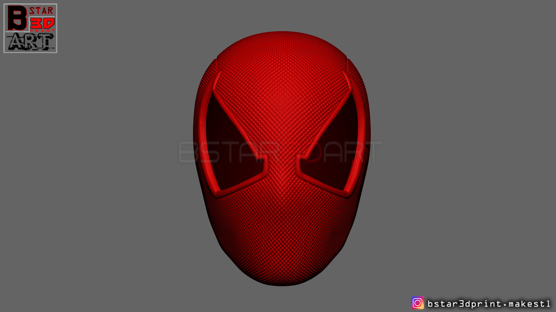 STL file Scarlet Spider mask -Spider man Helmet - Marvel comics 🕷️ ・3D ...