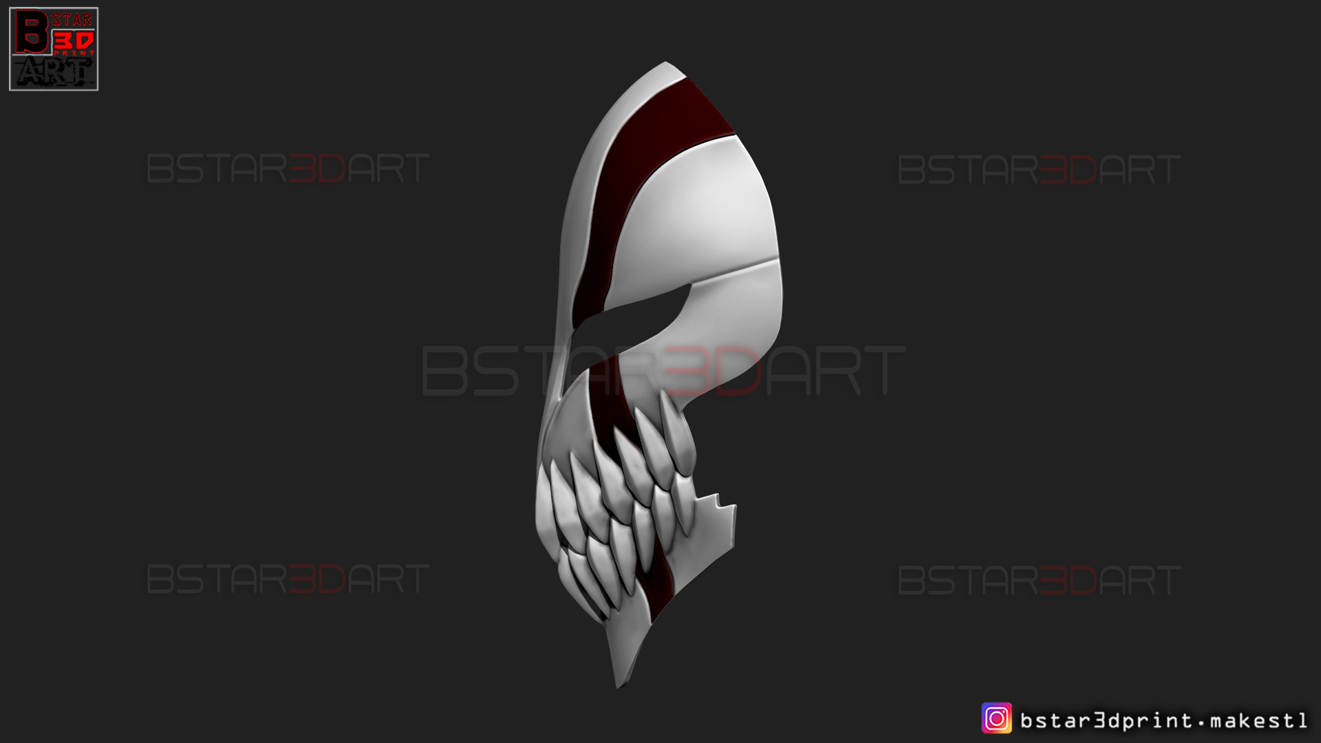 🎨 Hollow Mask - Kurosaki Ichigo - Bleach 3D print model・ STL File for ...