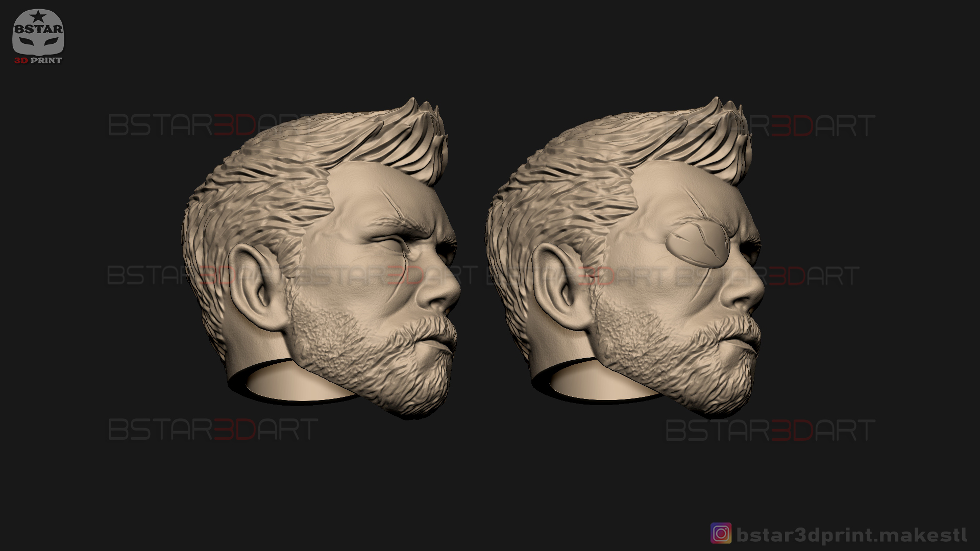 🦸 Thor Head - Chris Hemsworth - Avenger - Infinity War 3D print model ...