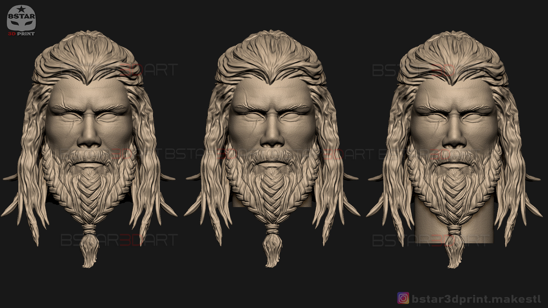 🦸 Thor Head - Chris Hemsworth - Avenger - Endgame 3D print model・ STL ...